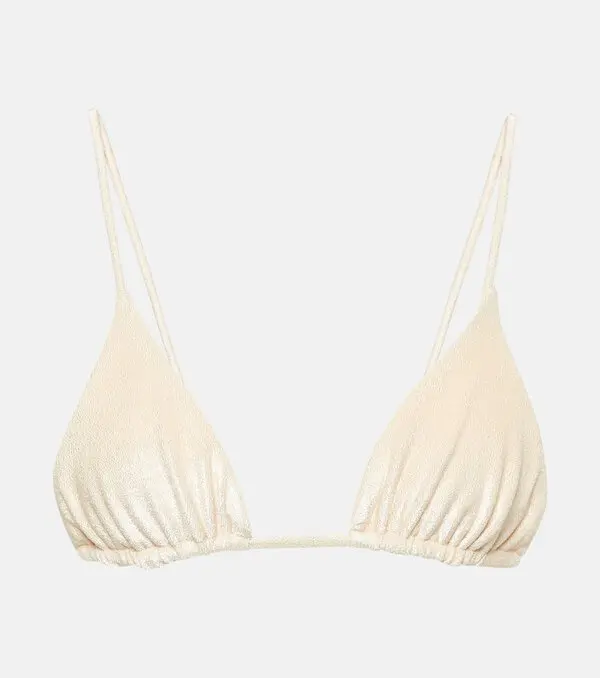 Jade Swim Via Bikini Top - White