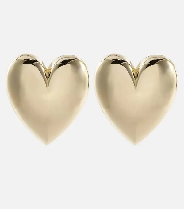 JENNIFER FISHER Puffy Heart Earrings - Gold