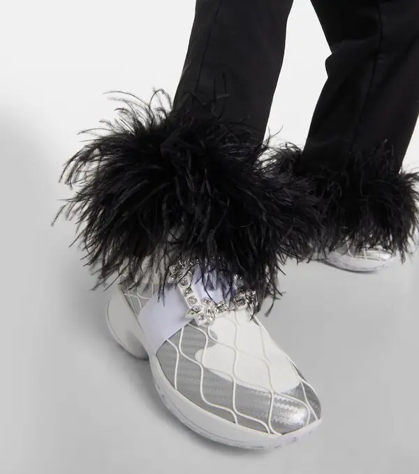 ROGER VIVIER Viv' Run Embellished Sneakers