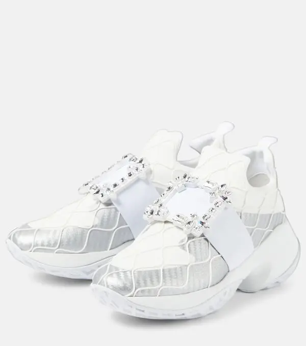 ROGER VIVIER Viv' Run Embellished Sneakers