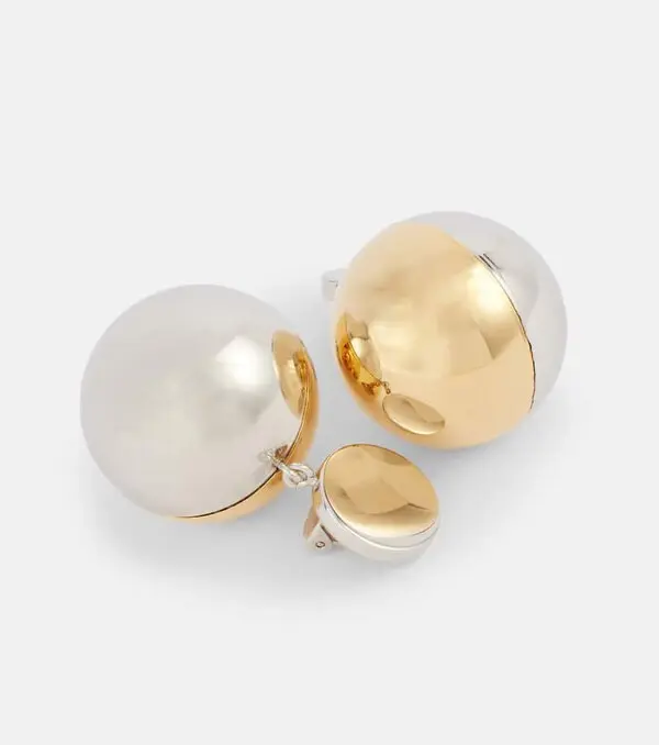 Rabanne Colorblocked Clip-on Earrings