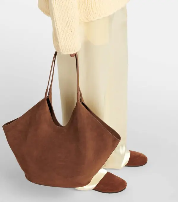 AESTHER EKME Phantom Large Suede Tote Bag - Brown