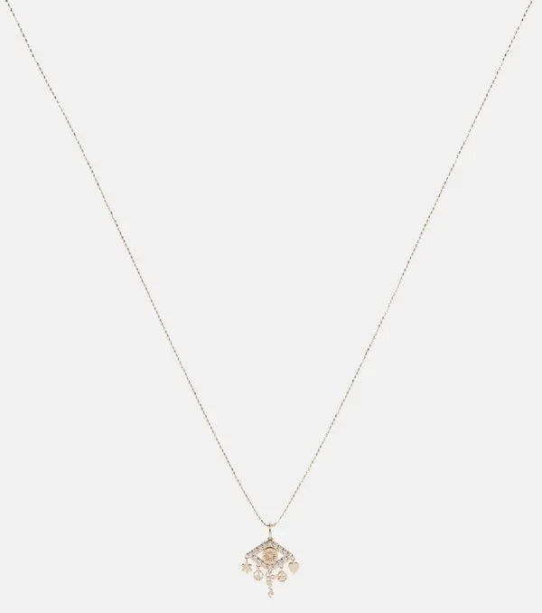 SYDNEY EVAN Evil Eye Necklace - Gold