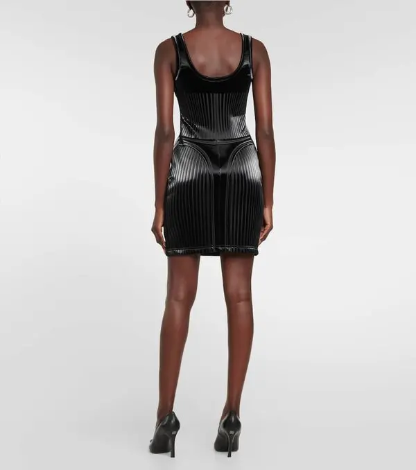 MUGLER Embossed Mini Dress