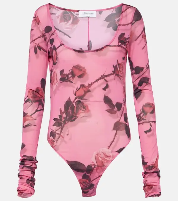 Blumarine Floral Bodysuit