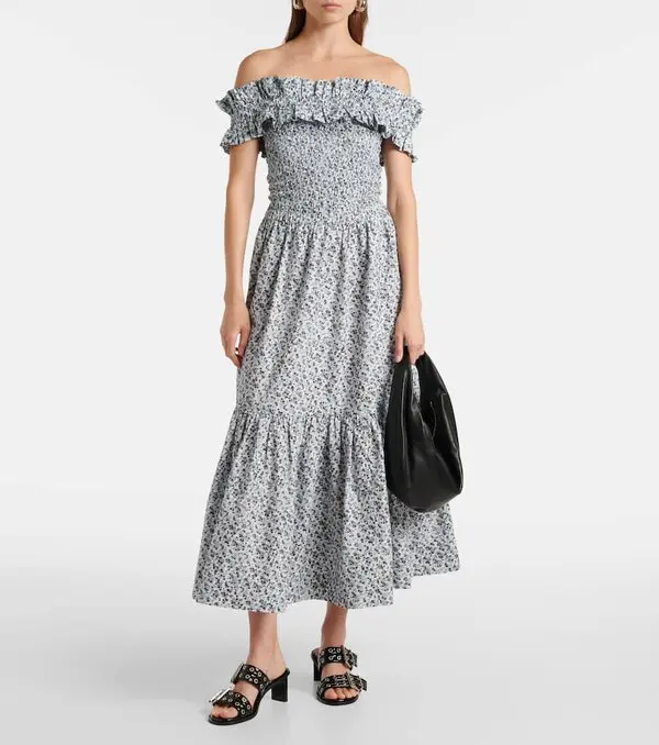 GANNI Quilted Mules
