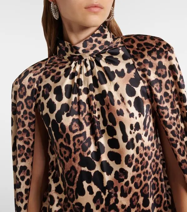 RODARTE Leopard-print Silk Gown