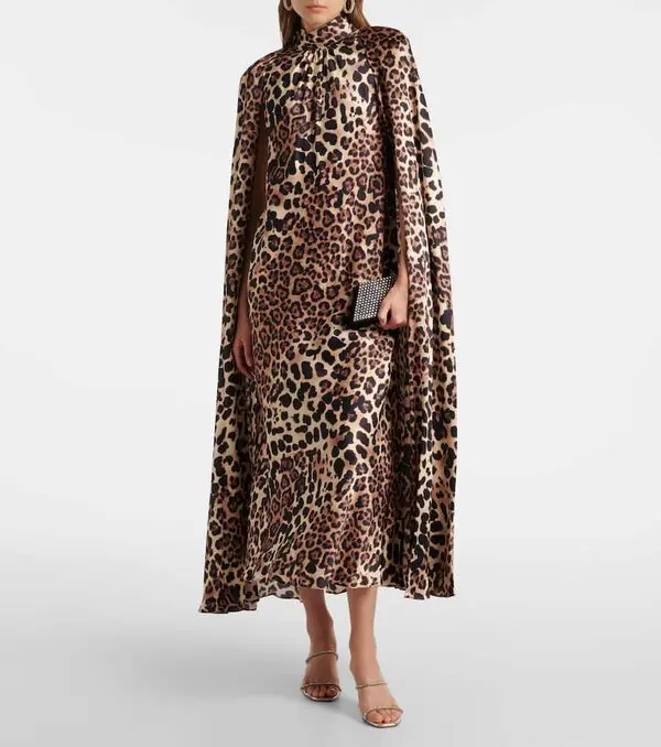 RODARTE Leopard-print Silk Gown