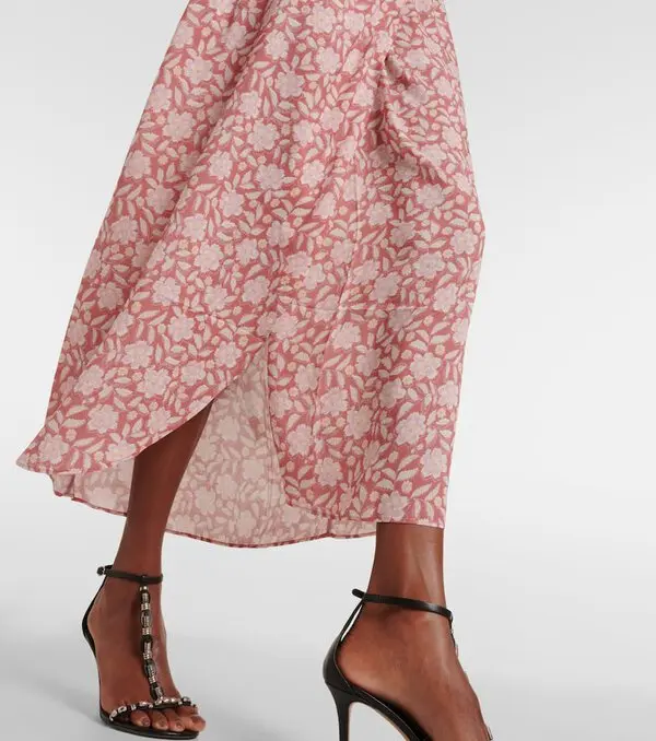 Rixo Katrina Floral Midi Dress