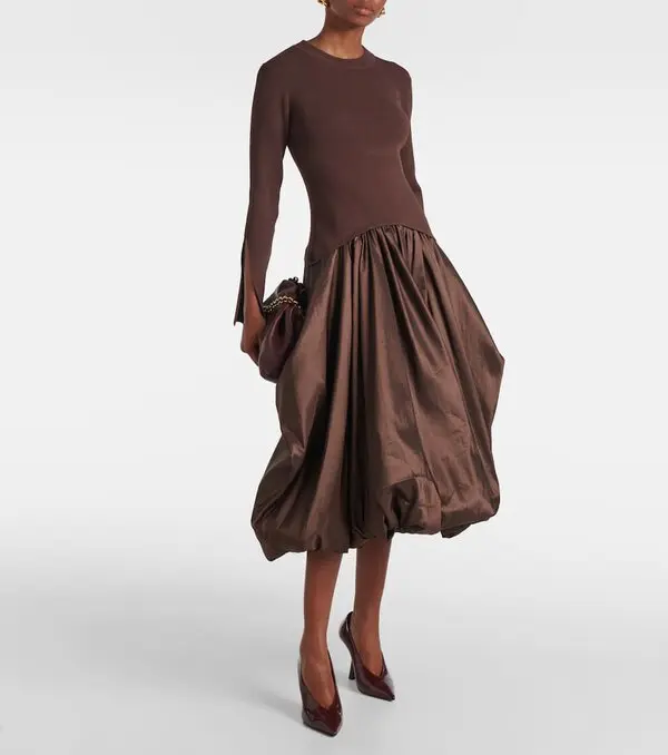 Simkhai Kenlie Gathered Midi Dress