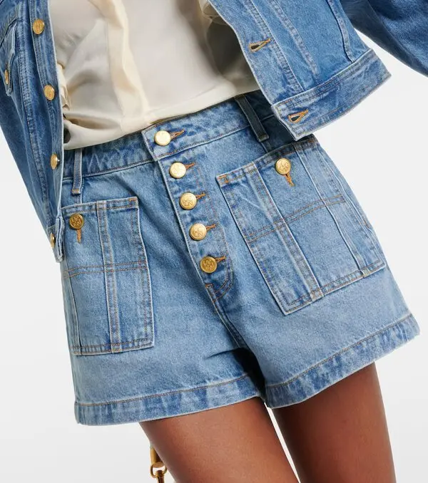Ulla Johnson High-rise Denim Shorts