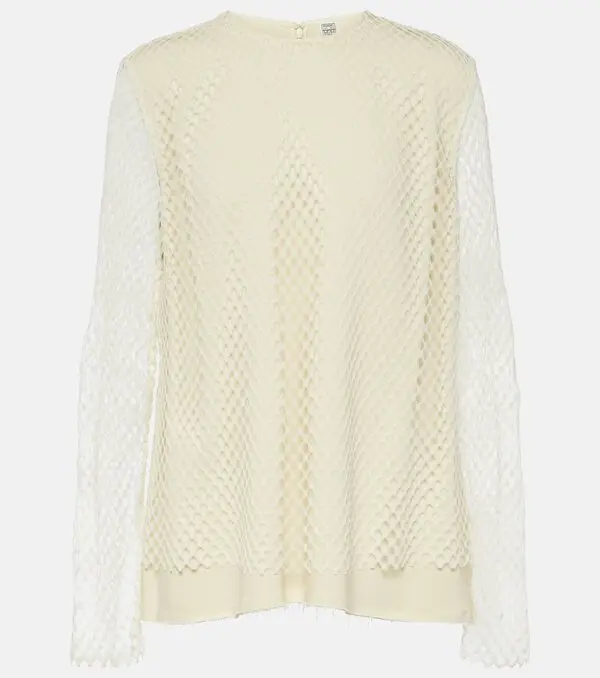 TOTEME Layered Lace Top