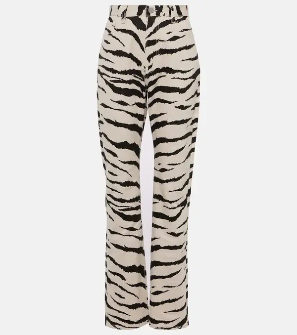 Alaïa Zebra Print Jeans