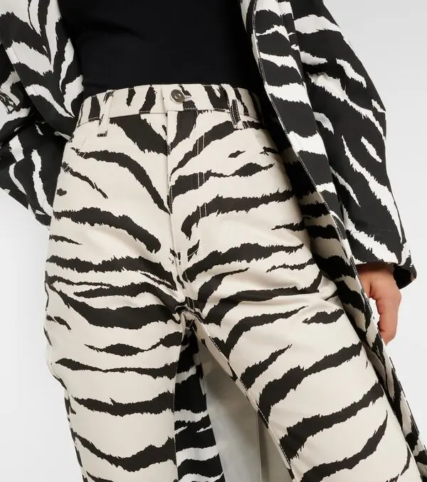 Alaïa Zebra Print Jeans