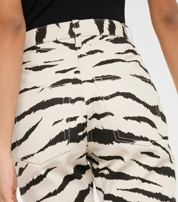 Alaïa Zebra Print Jeans