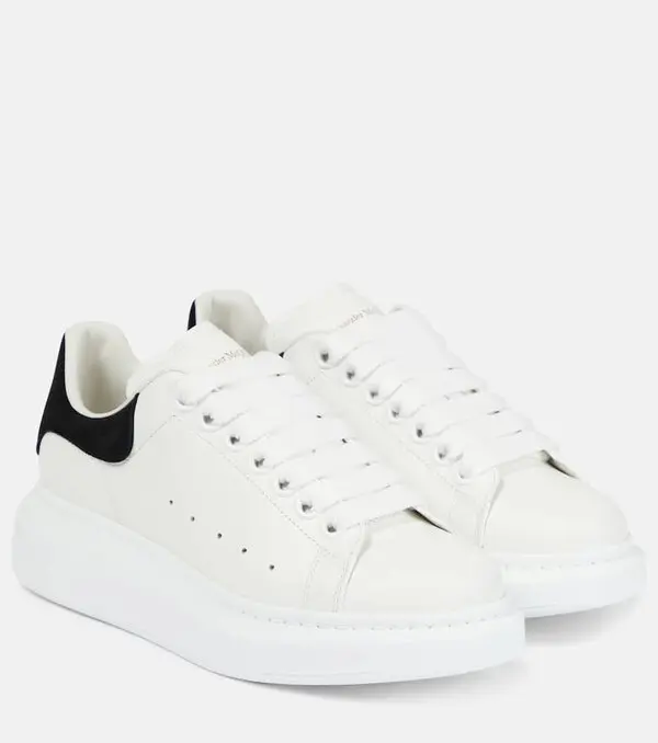 Alexander McQueen Oversized Leather Sneakers - White