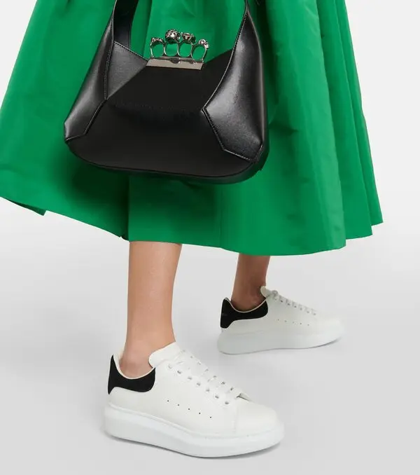 Alexander McQueen Oversized Leather Sneakers - White
