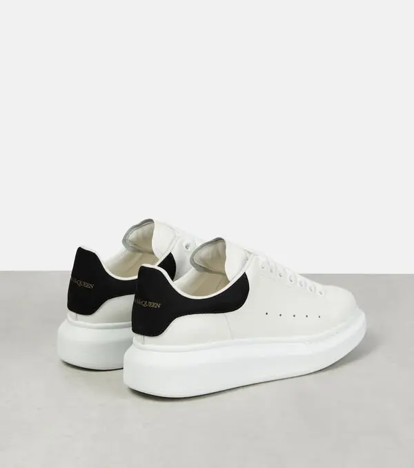 Alexander McQueen Oversized Leather Sneakers - White