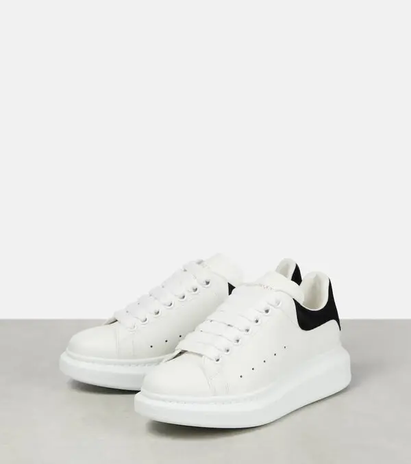 Alexander McQueen Oversized Leather Sneakers - White