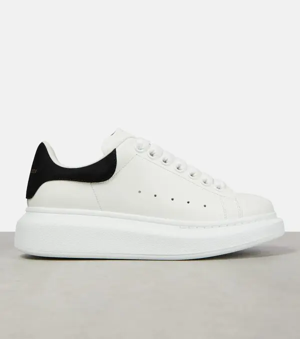 Alexander McQueen Oversized Leather Sneakers - White