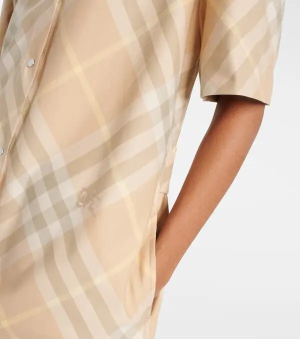 Burberry Check Cotton Shirt Dress