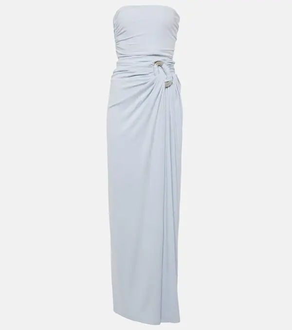 Simkhai Emma Draped Bustier Gown