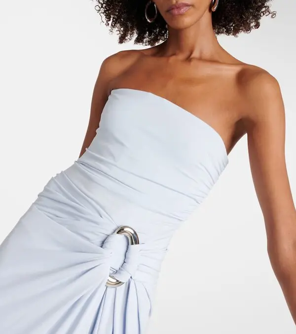 Simkhai Emma Draped Bustier Gown