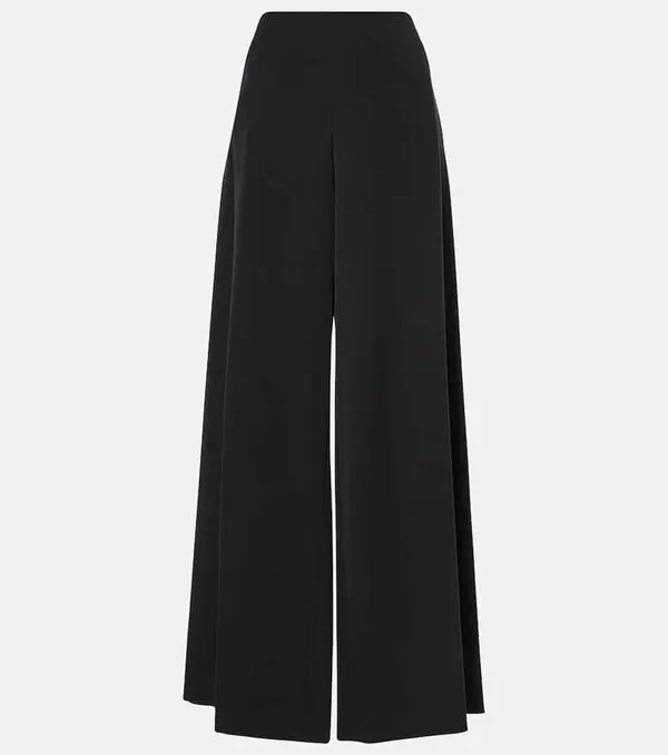 THE ROW Dela Wide-leg Trousers - Black