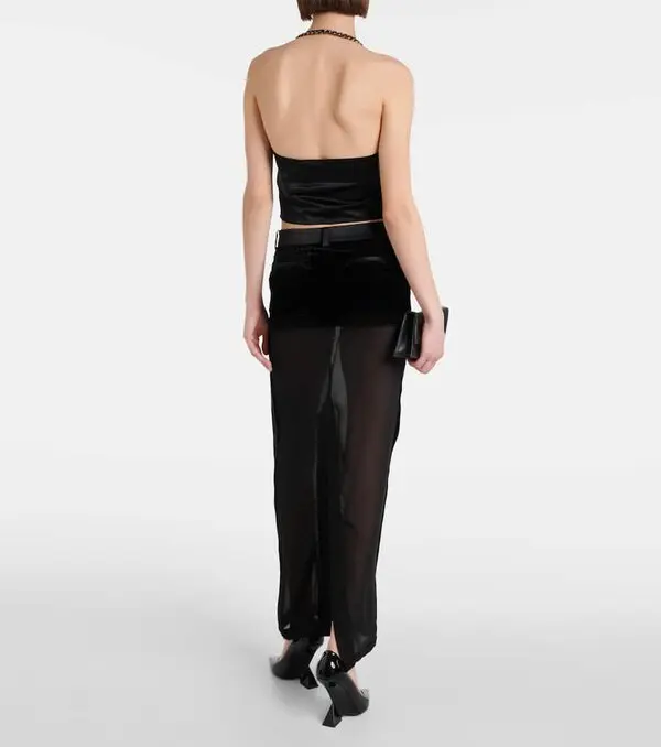 DIDU Mesh Maxi Skirt