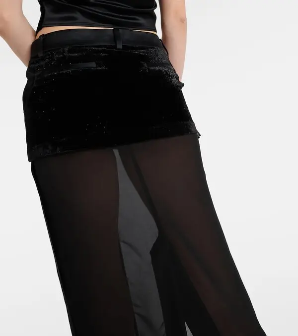 DIDU Mesh Maxi Skirt
