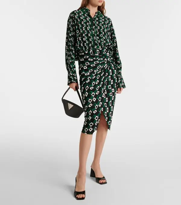 Diane Von Furstenberg Willow Printed Skirt