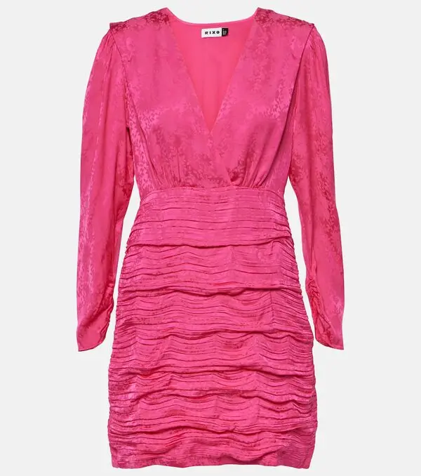 Rixo Jacquard Mini Dress