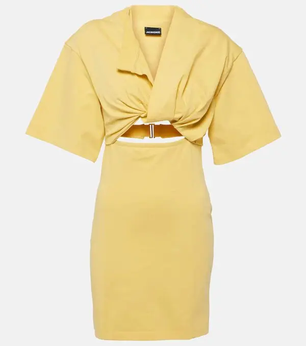 Jacquemus La Robe T-shirt Bahia Mini Dress - Beige