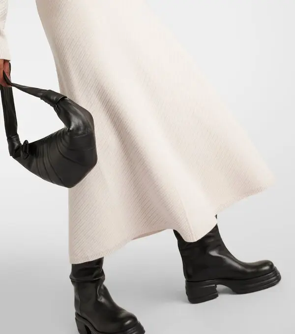 JOSEPH Ribbed-knit Wool-blend Midi Skirt