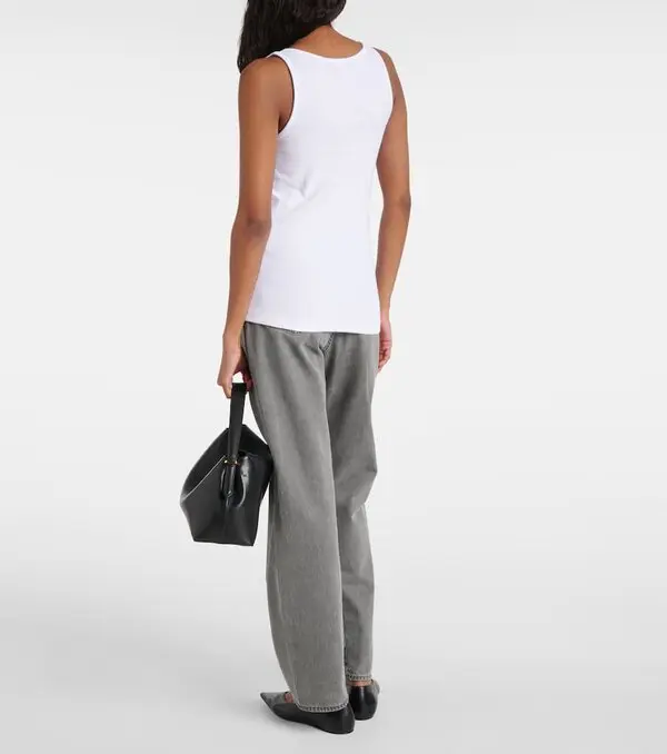 TOTEME Ribbed-knit Cotton-blend Tank Top