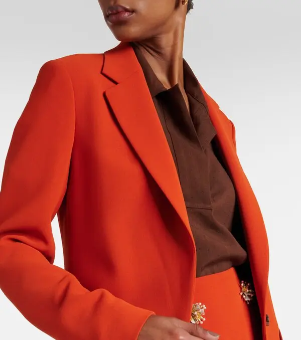 Dries Van Noten Crepe Blazer