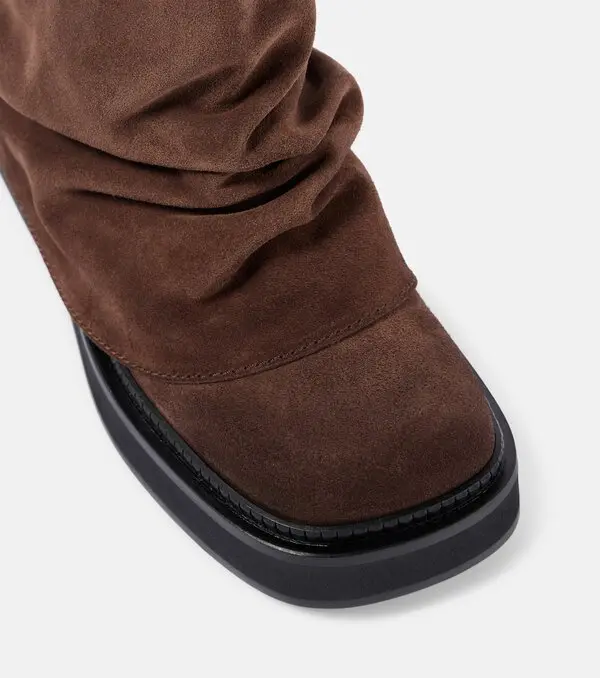 Attico Mini Robin Suede Ankle Boots