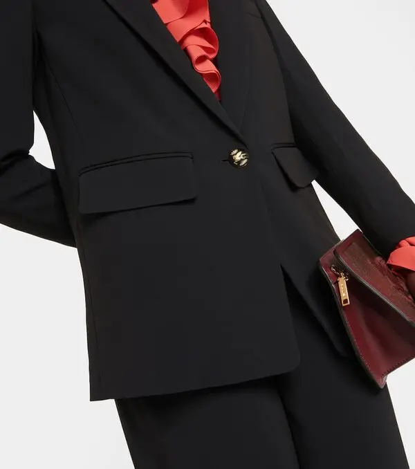 Etro Single-breasted Cady Blazer
