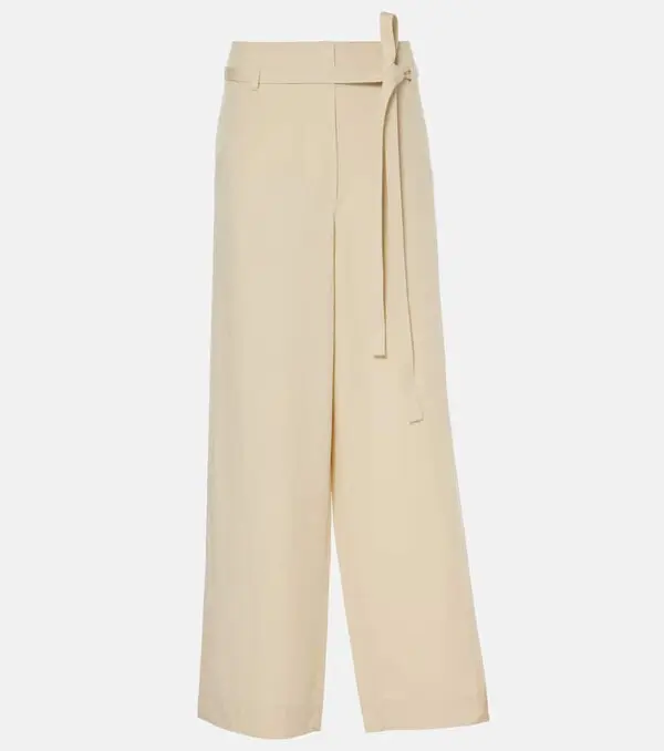 TOTEME High-rise Wide-leg Pants