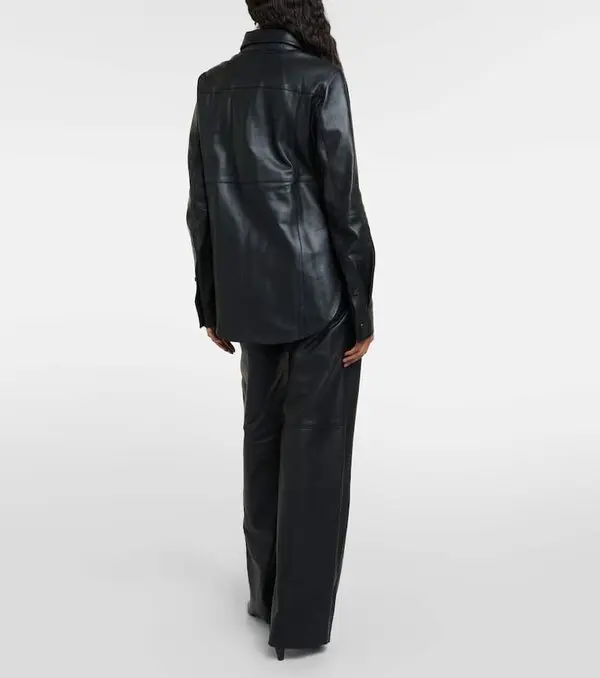 TOTEME Leather Overshirt