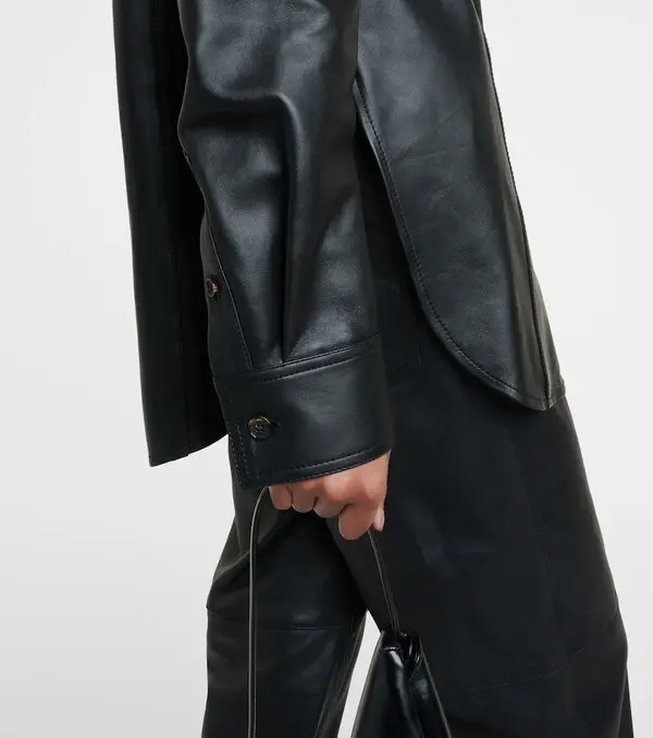 TOTEME Leather Overshirt
