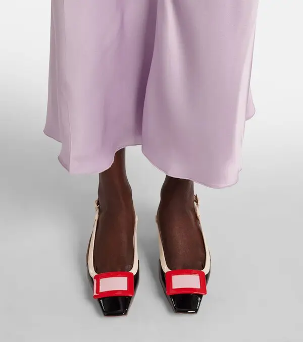ROGER VIVIER Belle Vivier 45 Slingback Pumps - Multicoloured