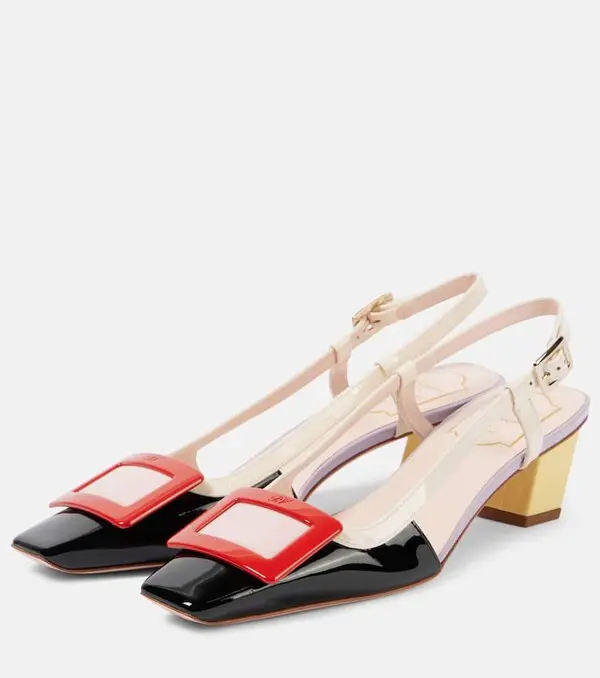 ROGER VIVIER Belle Vivier 45 Slingback Pumps - Multicoloured
