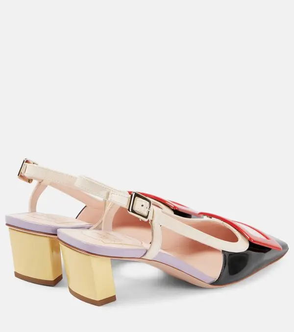 ROGER VIVIER Belle Vivier 45 Slingback Pumps - Multicoloured