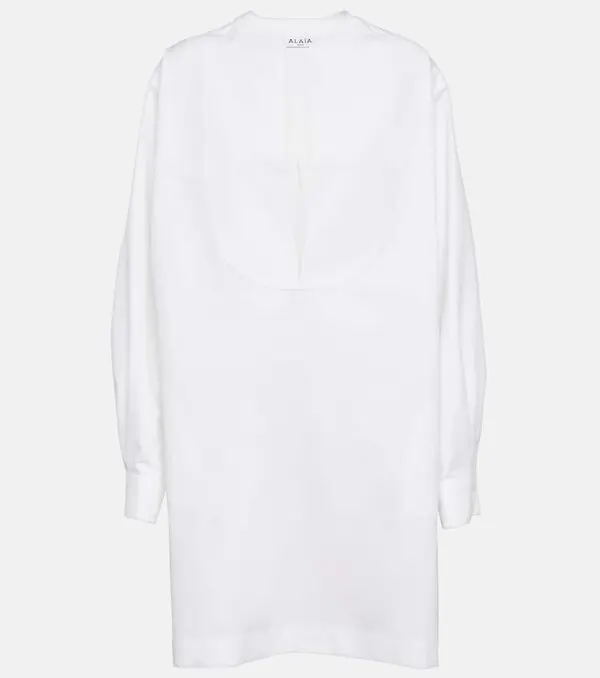 Alaïa Cotton Poplin Mini Dress