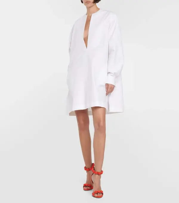 Alaïa Cotton Poplin Mini Dress