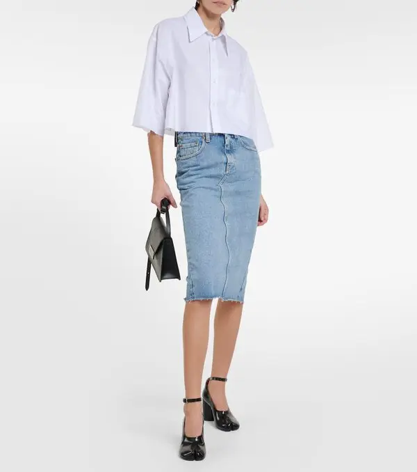 MAISON MARGIELA Denim Midi Skirt