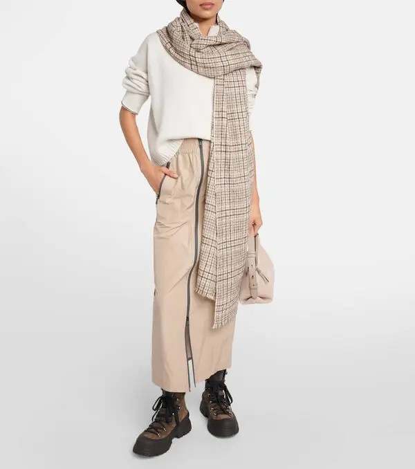 Brunello Cucinelli Wool, Cashmere, And Silk Half-zip Sweater