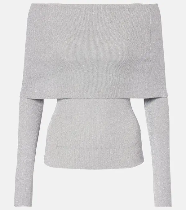 Galvan Corte Off-shoulder Top - Silver