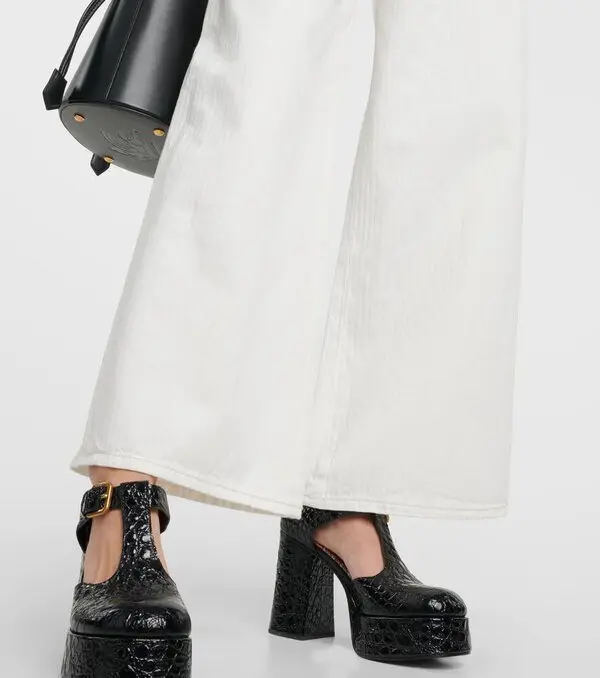 Etro High-rise Wide-leg Jeans - White